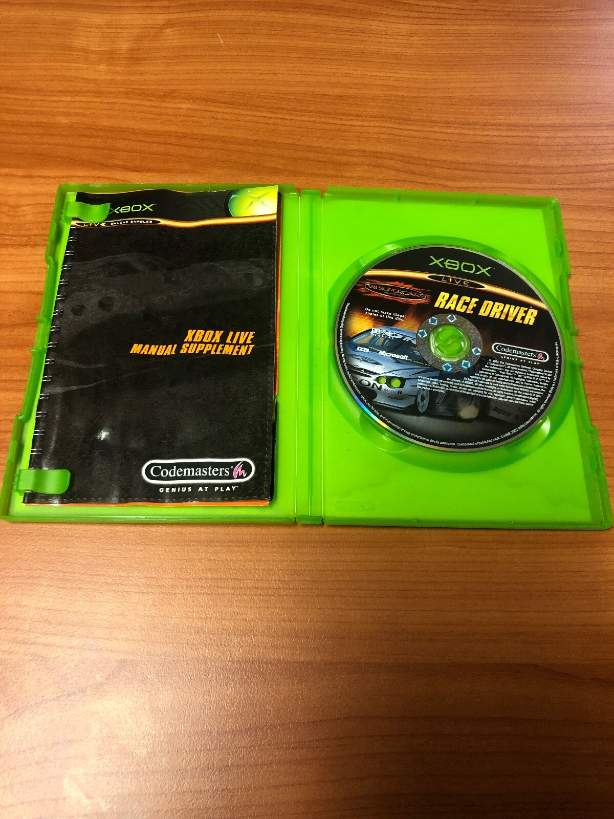 V8 Supercars Australia Race Driver Microsoft XBOX Original Complete ...