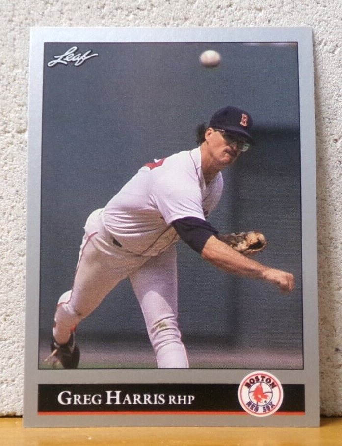 COOL BASEBALL CARD FROM VINTAGE PACK LEAF 1992 BOSTON RED SOX GREG ...