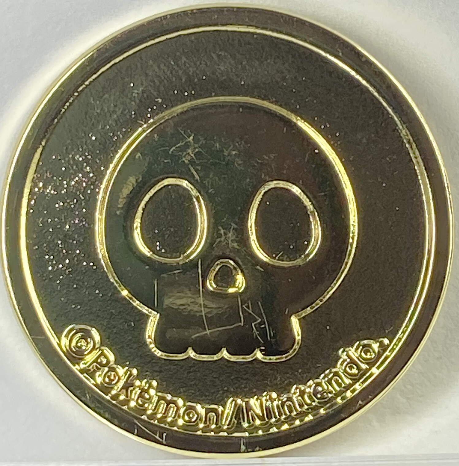 Pokemon 25th anniversary of Pokemon card game Poison Gold Marker Metal ...