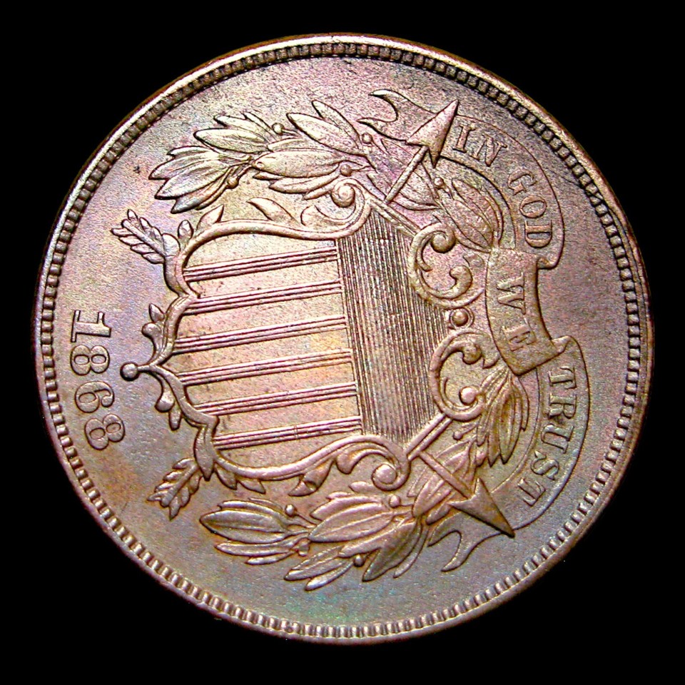 1868 Two Cent Piece 2cp ---- Stunning Details Coin ---- #641D | eBay