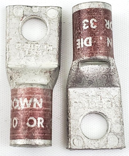 GE WP91412-L53 One Hole #2 AWG Crimp Lugs 1/4" Stud for sale online | eBay