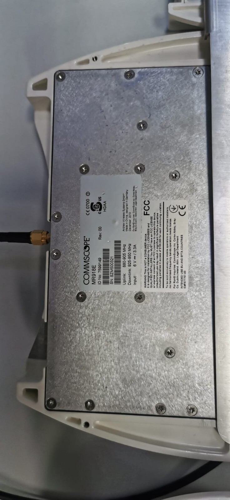 COMMSCOPE MR918E repeater unit EGSM UMTS LTE - MODEM-KIT AEGS5-T MRX18 ...