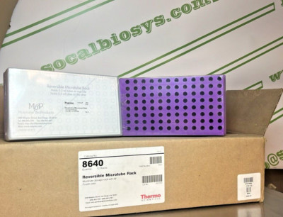 Thermo Scientific 8640 Reversible Microtube Racks 12 pc/Cs W/Lid 0.2 ...