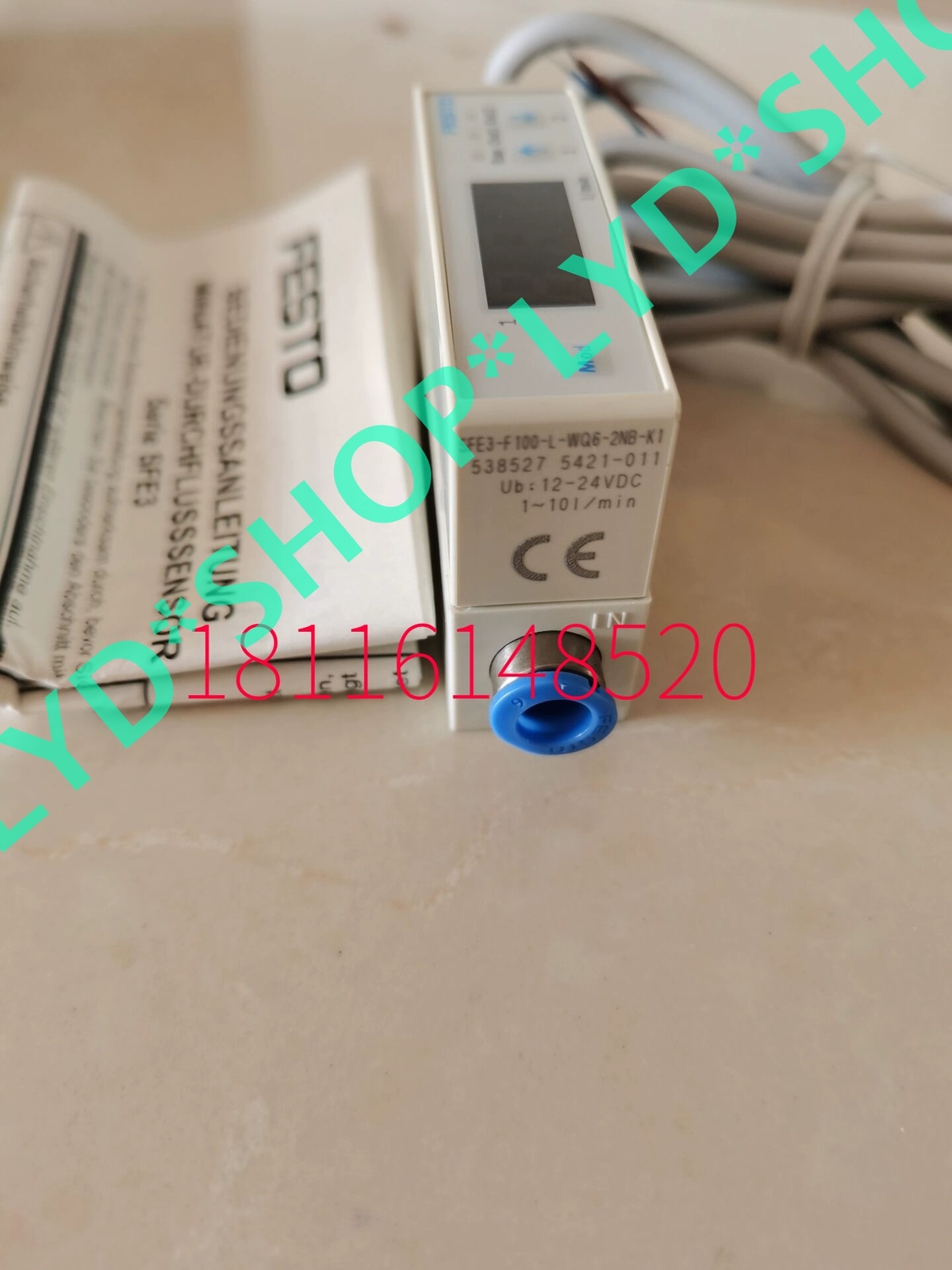 1pc flow sensor SFE3-F100-L-WQ6-2NB-K1 538527 | eBay