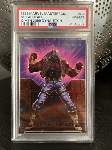 1993 Marvel Masterpieces - Metalhead X-Men 2099 Dyna-Etch #S4 PSA 8 ...