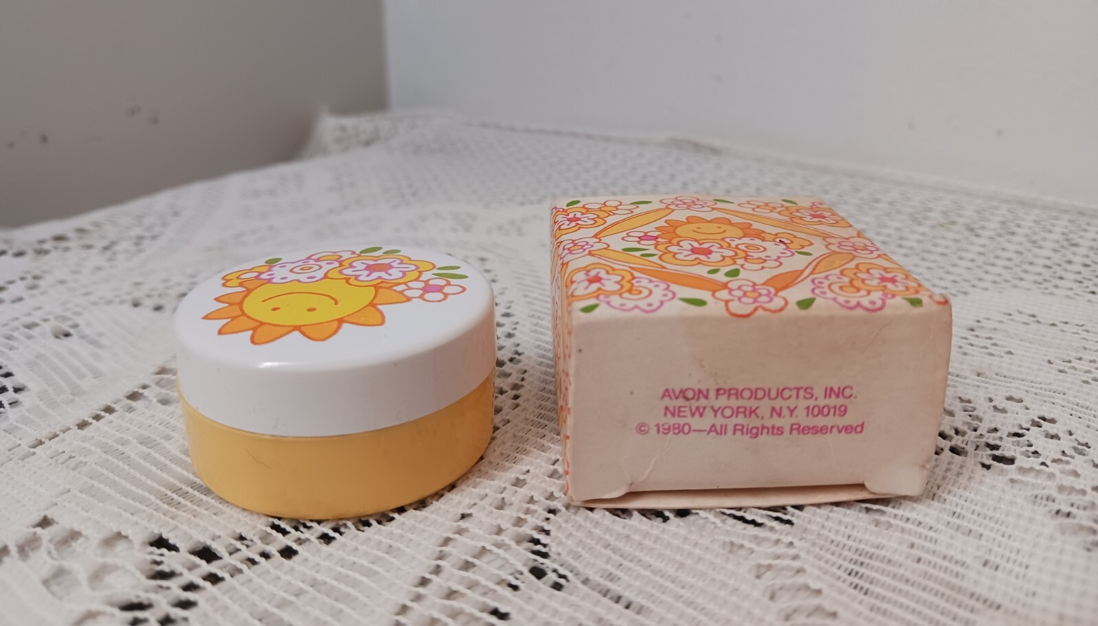 Vintage Avon Hello Sunshine Solid Perfume .25 oz. 1980 New In Original ...