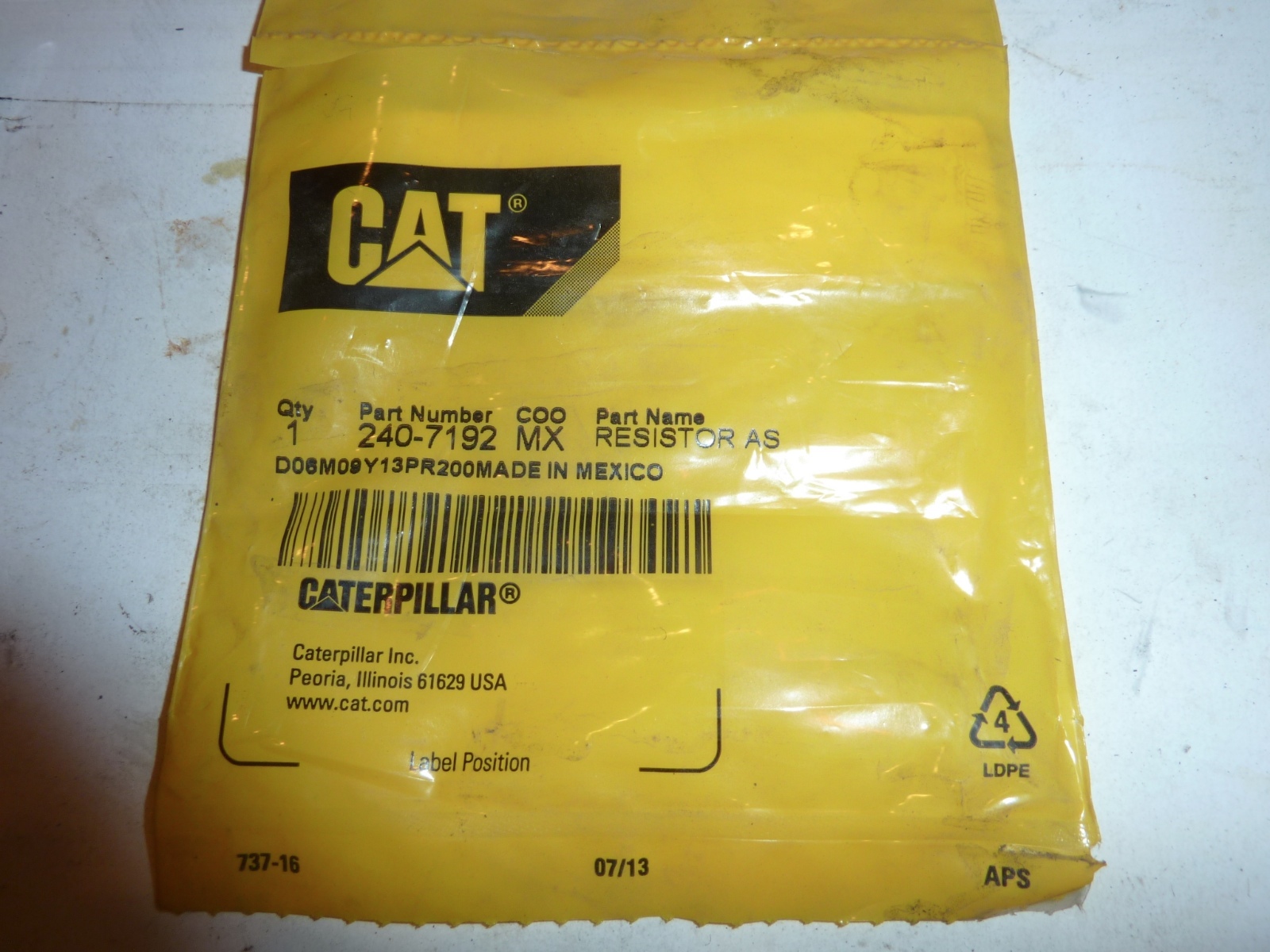 CAT 240-7192 Resistor for sale online | eBay