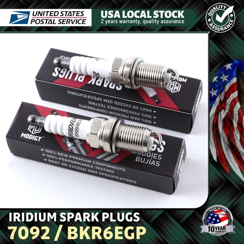4x NEW BKR6EGP 7092 Durable Platinum Spark Plug for Toyota BMW Chevy ...