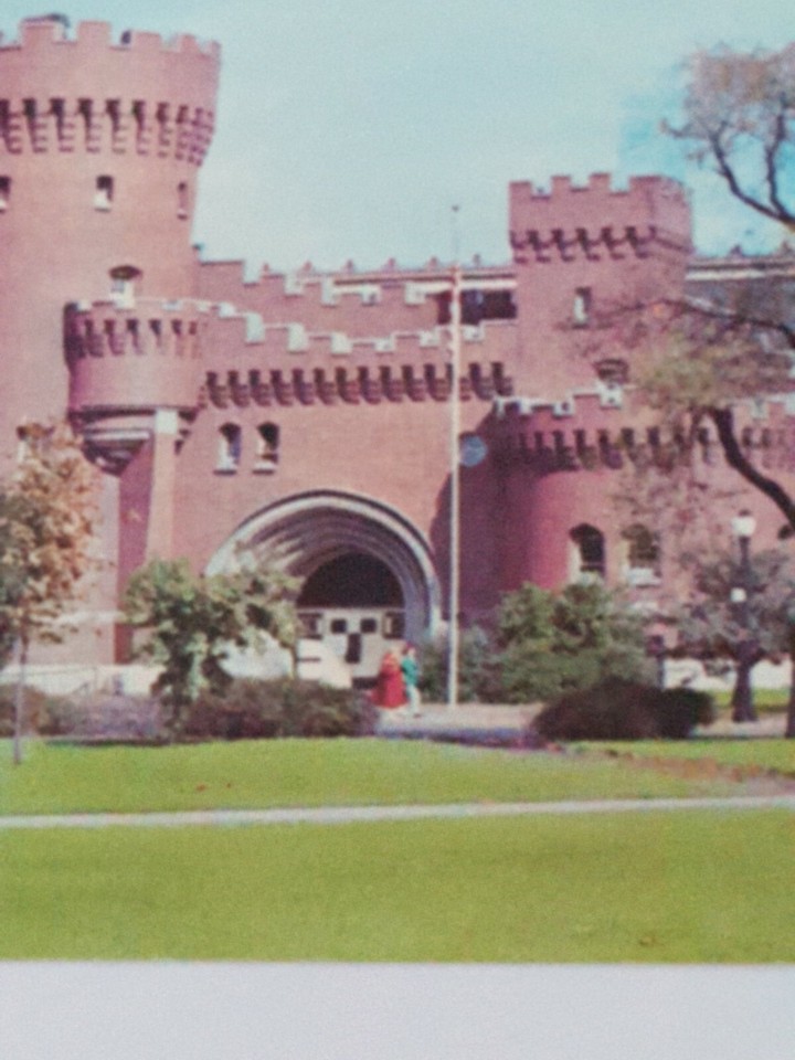1960s postcard Ohio State University Armory Castle Naval Science ...