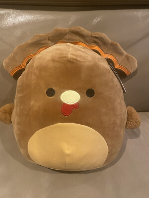Squishmallow Terry the Turkey 12” Thanksgiving Brown Learning Express ...