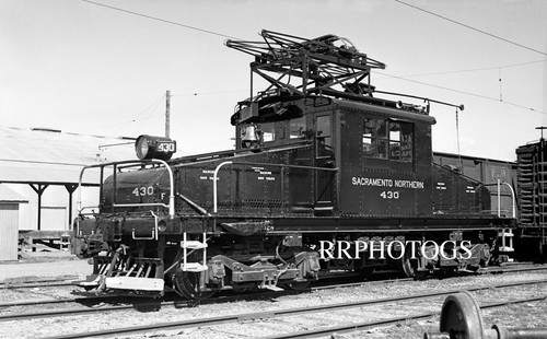 RR TRACTION PRINT SACRAMENTO NORTHERN SN FREIGHT MOTOR ACTION #430 | eBay