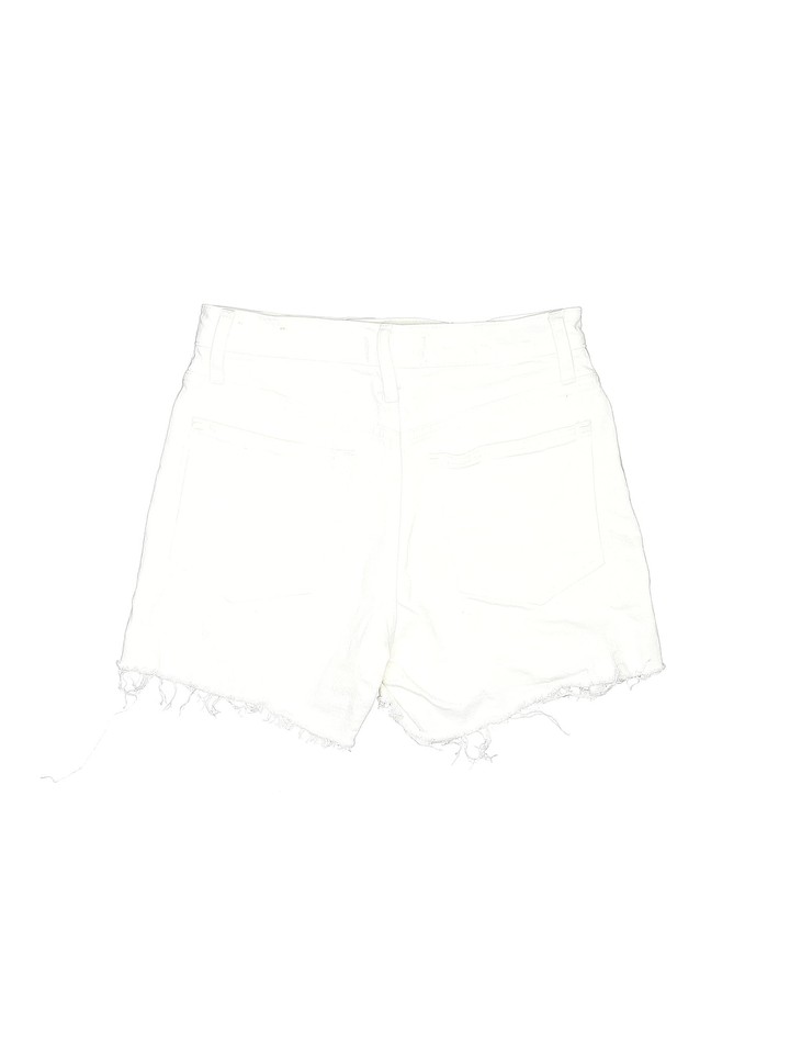 Unbranded Women White Denim Shorts 26W | eBay
