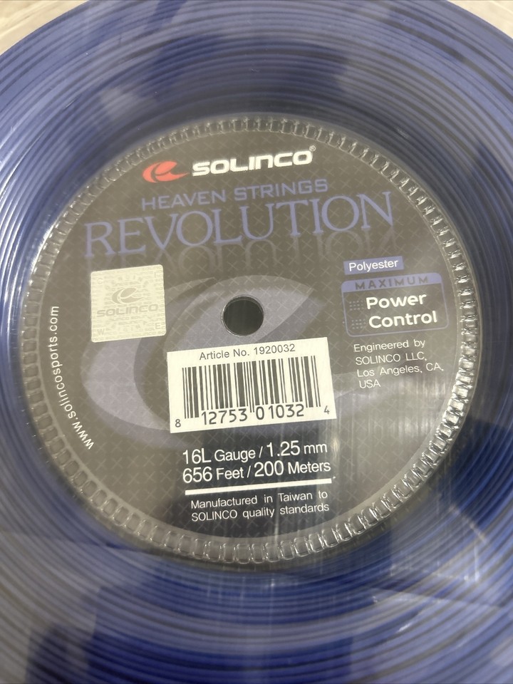 Solinco Revolution 16L 1.25mm 656 feet / 200m Tennis String Reel | eBay