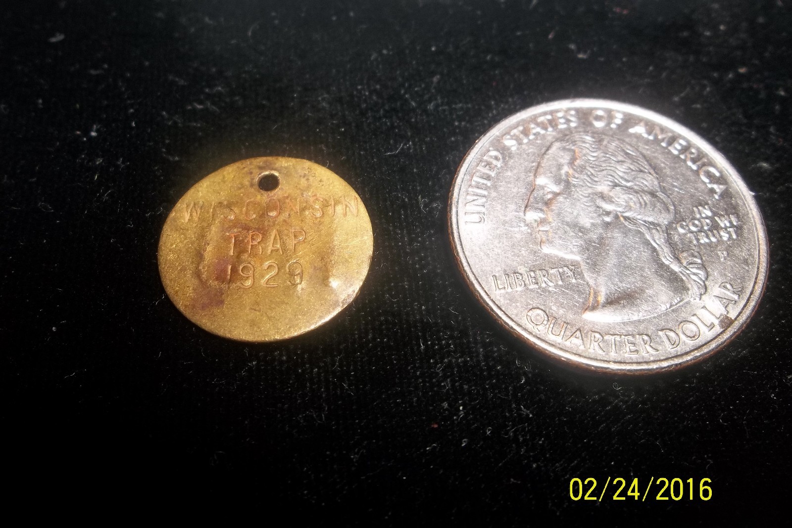 Copper WIS Wisconsin Trap Tag Hunting License 1929 | eBay