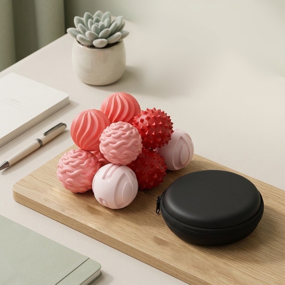 Sensory Magnetic Ball Set 8 pcs 2.2cm Silicone for Home Office ...