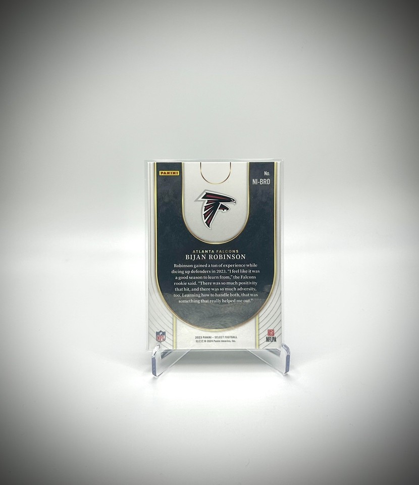 Bijan Robinson 2023 Panini Select Neon Icons Prizm Rookie #NI-BRO MINT ...
