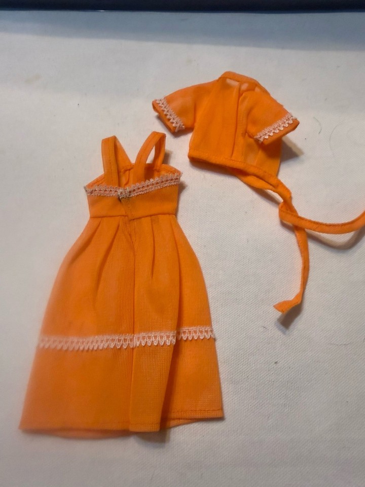 Big Barbie Orange Tank Dress With Wrap Jacket, White Lace Clone? | eBay