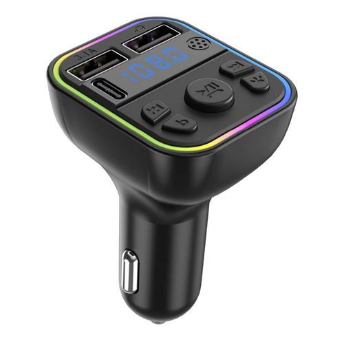 Car FM Transmitter Adapter Radio MP3 Player Type-C Dual USB Fast ...