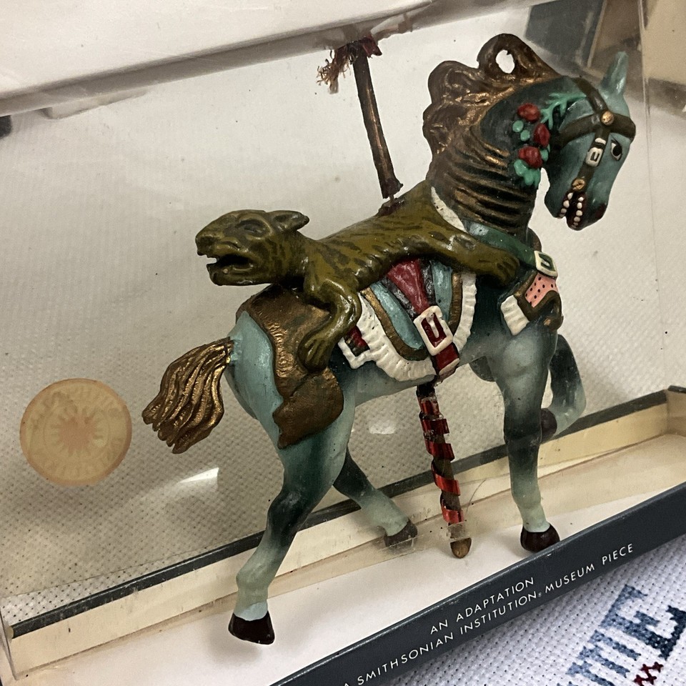 Lot Of 9 Kurt Adler Smithsonian Collection Carousel Animal Ornament | eBay