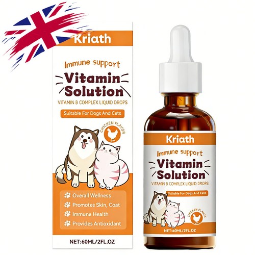 Vitamin B Complex Liquid Drops for Dogs and Cats Immune Support Overall ...