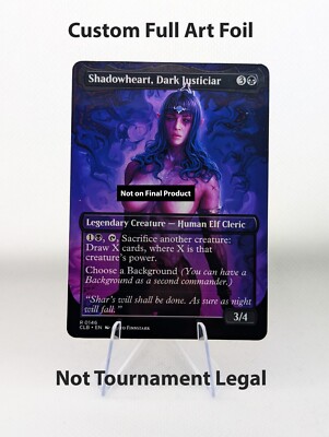 Shadowheart, Dark Justiciar Custom Foil Sticker on bulk MTG BG3 D&D ...