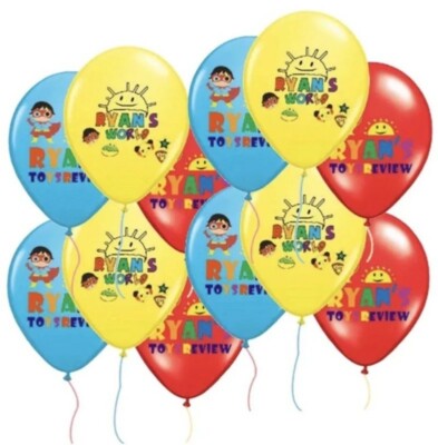 15pcs Latex Ryan's World Balloons. | eBay