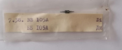 BB105 A weiß Kapazitätsdiode SIEMENS 1-Stück neu. Abstimmung bis 860MHz ...