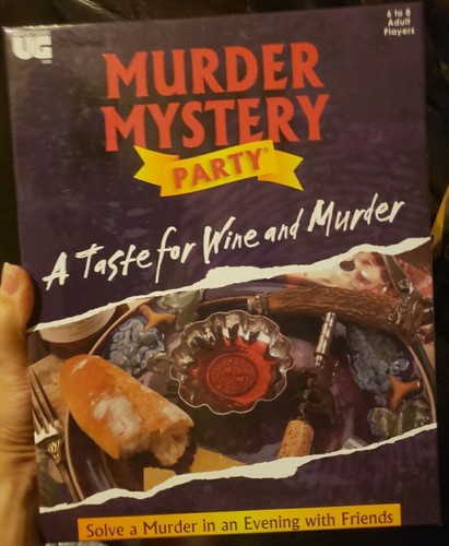 Murder Mystery Party Board Game A TASTE FOR WINE & MURDER University ...