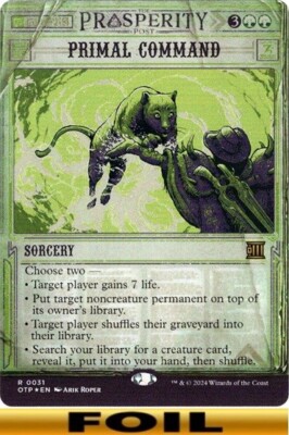 1x - Primal Command - FOIL SHOWCASE - Breaking News OTP - NM MTG | eBay