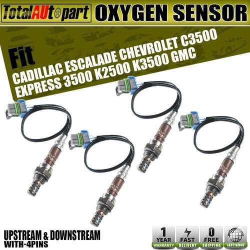 4x O2 Oxygen Sensors for Chevrolet Express 3500 01-02 GMC Upstream ...
