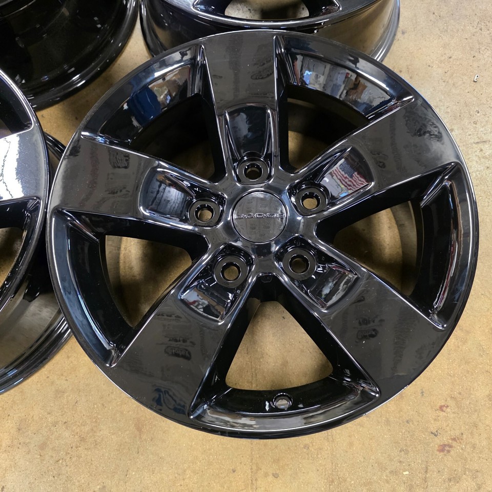 17" GLOSS BLACK 5 LUG DODGE RAM OEM FACTORY ORIGINAL WHEELS RIMS | eBay