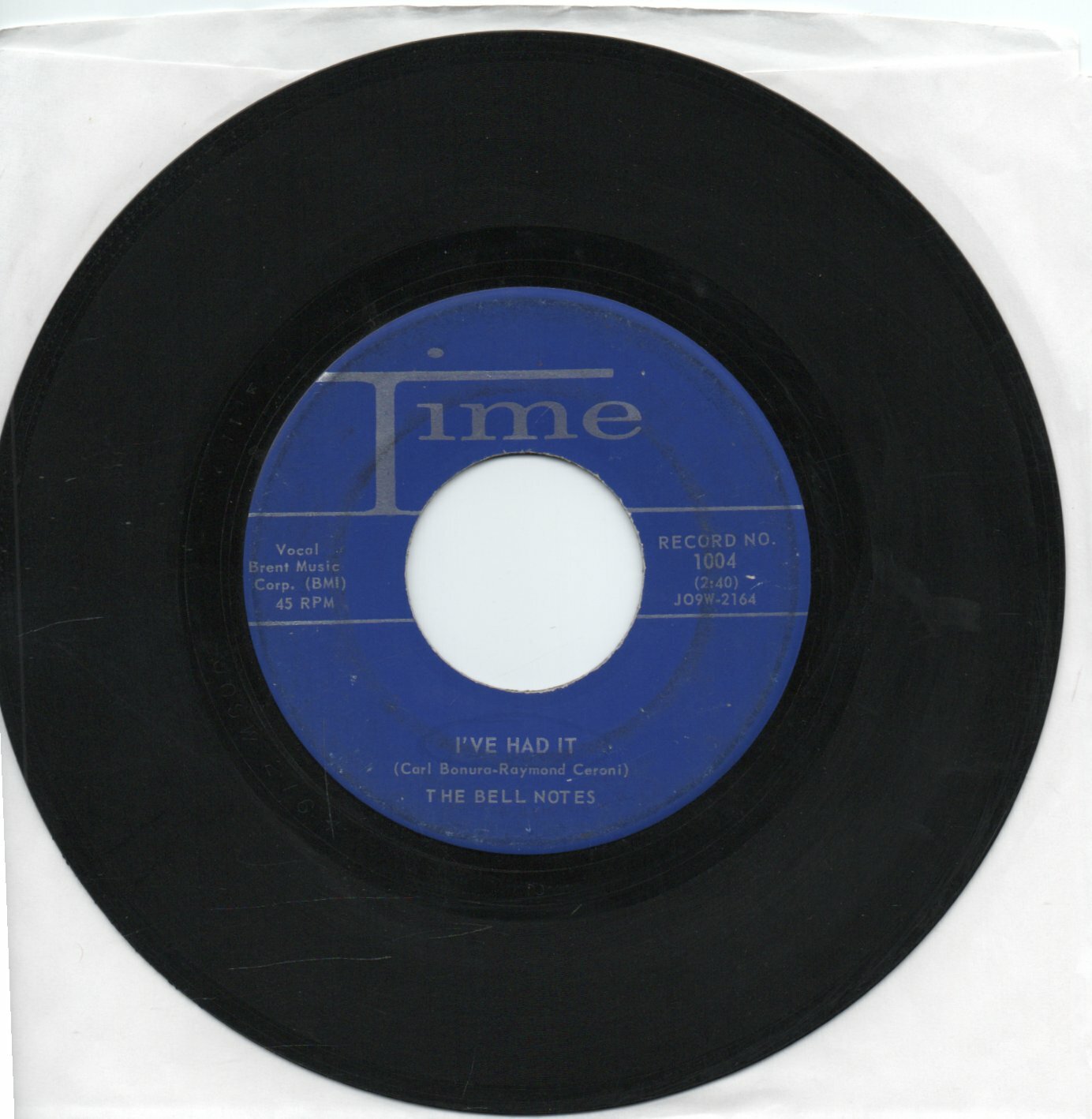 The Bell Notes I've Had It On Time Original Doo Wop 45 | eBay