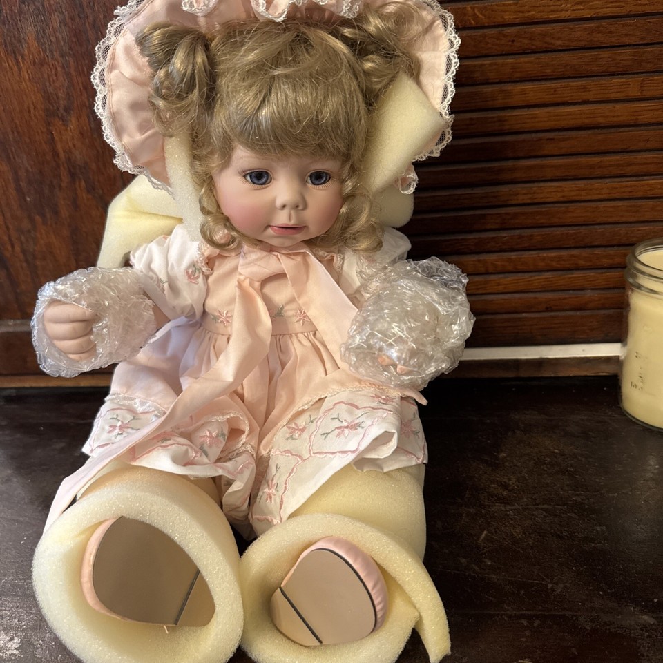 Marie Osmond Rare Boo Boo Baby Porcelain Doll Unique One Doll Two Faces ...