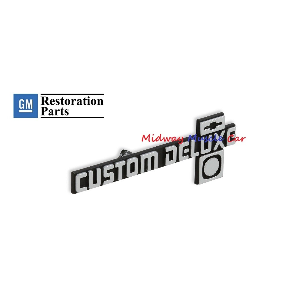 Custom Deluxe Dash Emblem 81-87 Chevy Blazer K5 Pickup C10 K10 C1500 ...
