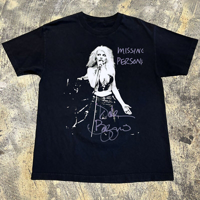 DALE BOZZIO Signed MISSING PERSONS Singer TShirt Cotton For Men Women ...