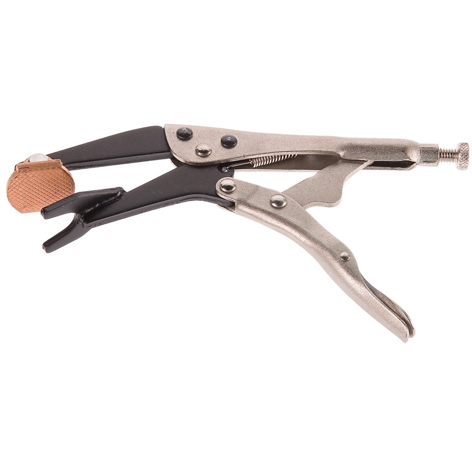 Steck Locking Plug Weld Pliers w/ Swivel Copper Pad #23230 | eBay