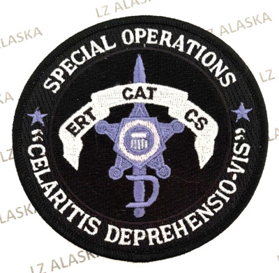 US SECRET SERVICE SPECIAL OPERATIONS BLACK & GRAY PATCH (PD4) ERT / CAT ...