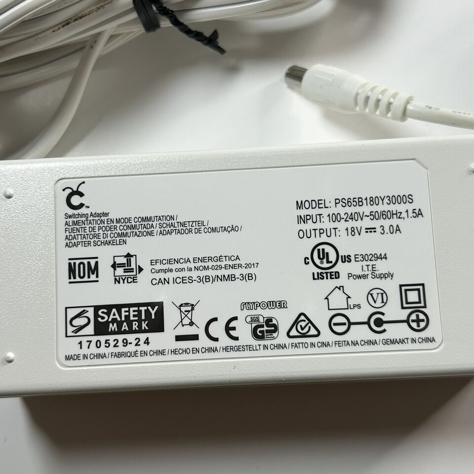 Cricut Switching Adapter Model PS65B180Y3000S 18V 3A | eBay