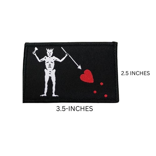 Embroidered Blackbeard Pirate Flag Iron-On Patch Pack of 10 PCS | eBay