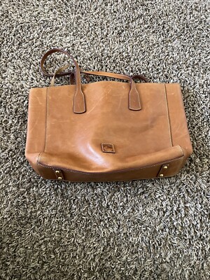 DOONEY & BOURKE NATURAL FLORENTINE LEATHER ASHTON TOTE BAG | eBay