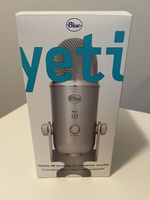Blue Yeti Professional USB Microphone - Silver Open Box with USB and ...