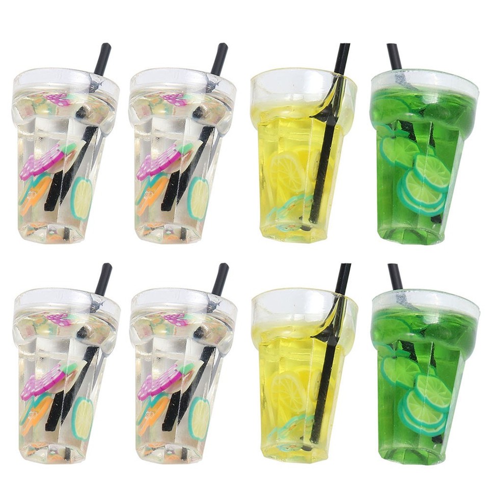 8 Pcs Mini Dollhouse Food Decorative Accessories Landscape Ornaments ...