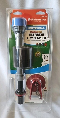 Fluidmaster K-400H-039 Universal PerforMax Fill Valve & 2" Flapper Kit ...