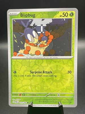 Blipbug [Reverse Holo] 010/182 PAR Paradox Rift Pokemon Card | eBay