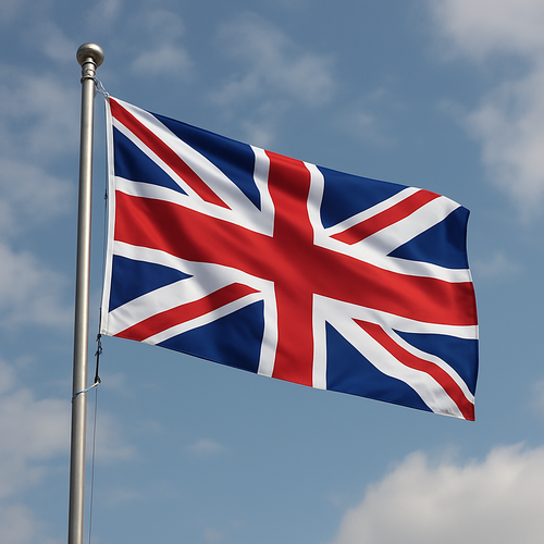 UK Union Jack Flag 5x3 FT with FREE Zip Ties British Banner Indoor ...