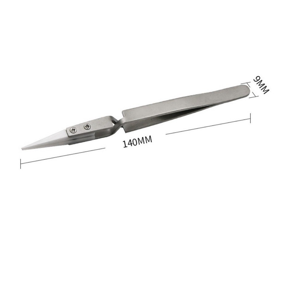 Tweezer Non Conductive Stainless Steel Straight Tweezer 135-140mm ...