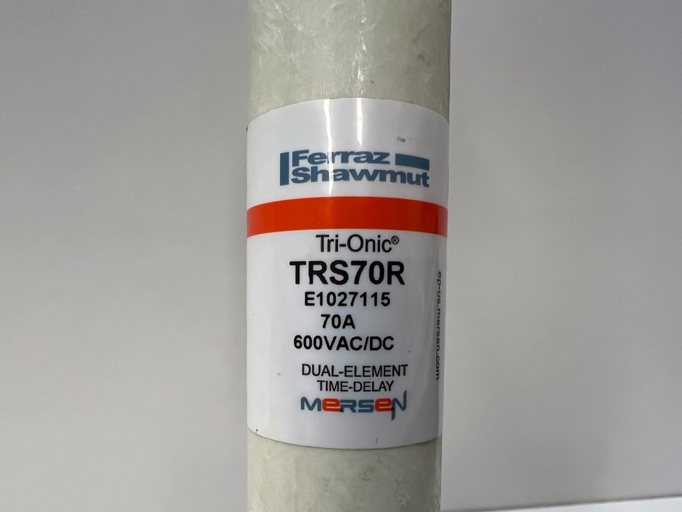NEW OLD STOCK! FERRAZ SHAWMUT 70A 600V TIME-DELAY FUSE TRS70R | eBay