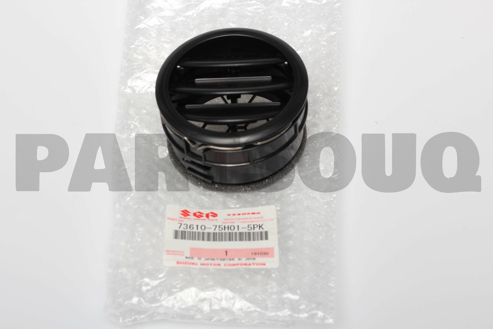 7361075H015PK Genuine Suzuki LOUVER, VENT (BLACK) 73610-75H01-5PK | eBay