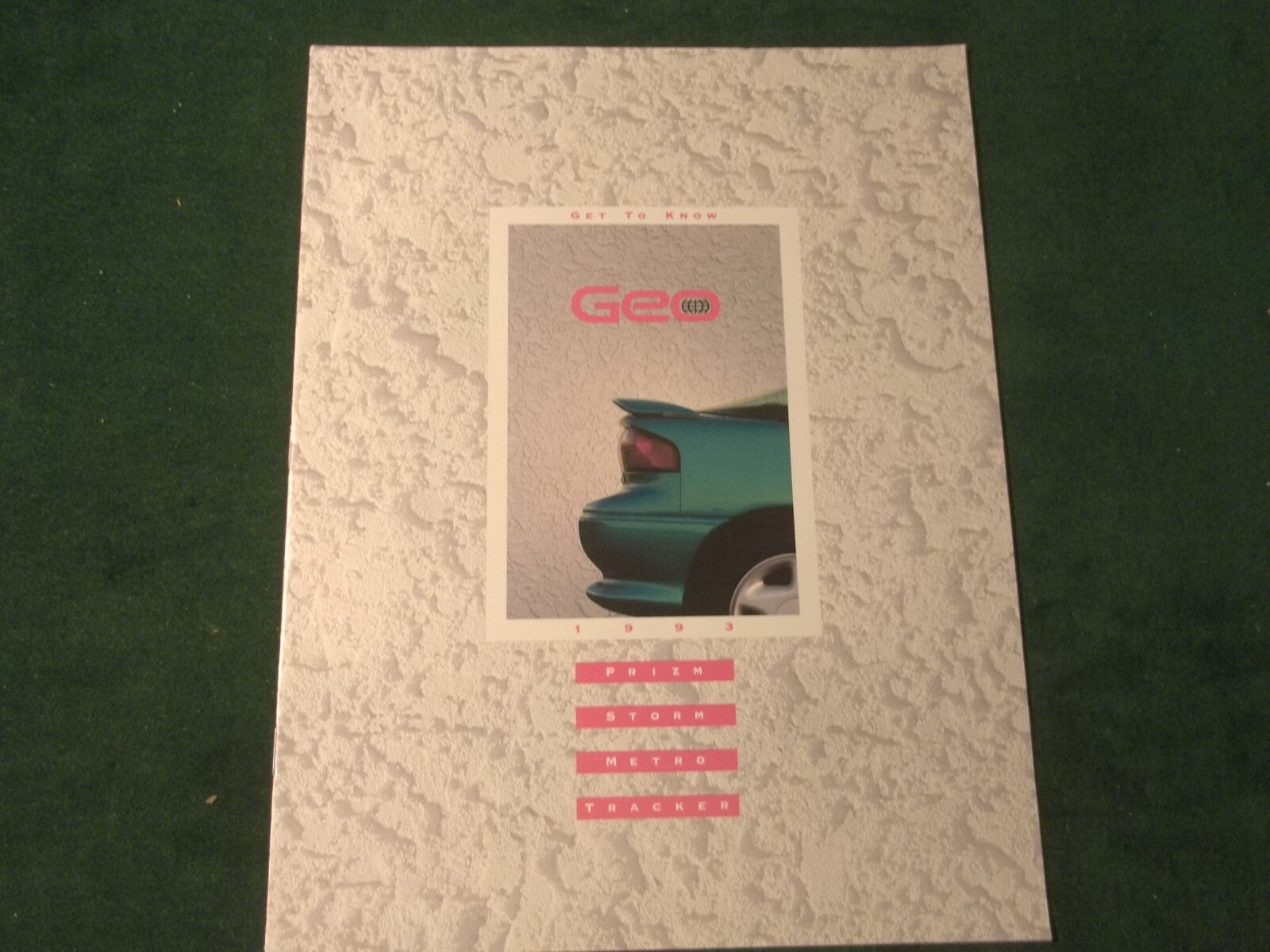 MINT 1993 CHEVROLET CHEVY GEO STORM PRIZM METRO TRACKER 12 page ...