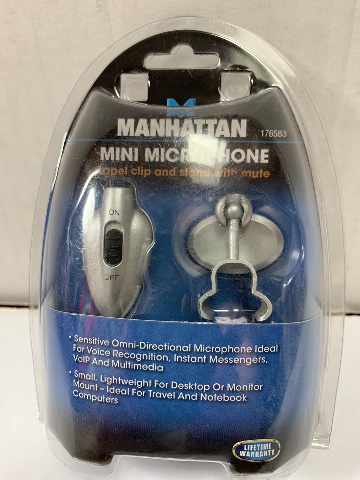 Manhattan Mini PC Microphone for IM, VoIP & Multimedia With Clip ...